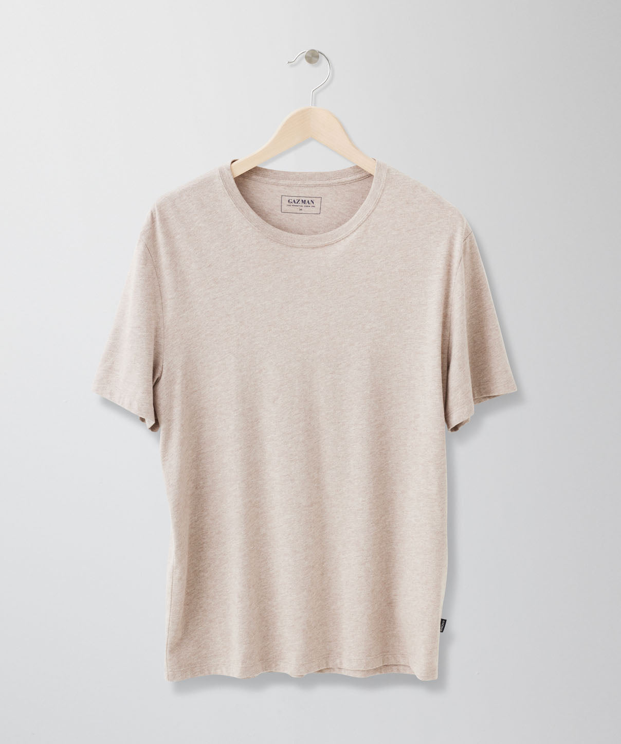 Basic Crew Tee - Taupe - x-tshirts - GAZMAN