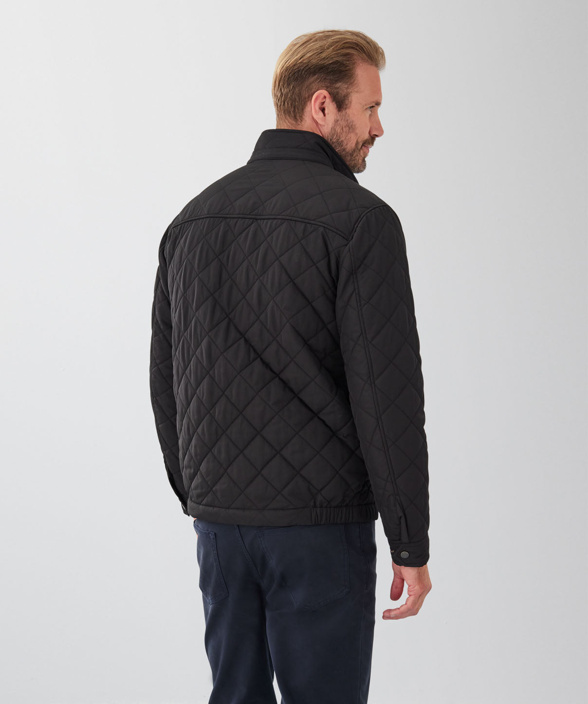 Campbell Zip Harrington Jacket - Black - casual_jackets - GAZMAN