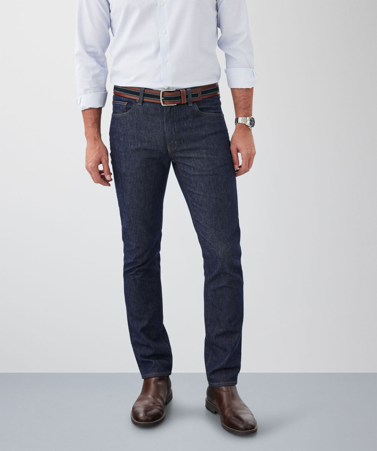 Colourstay Modern Fit Jeans - Raw Rinse - Jeans - GAZMAN