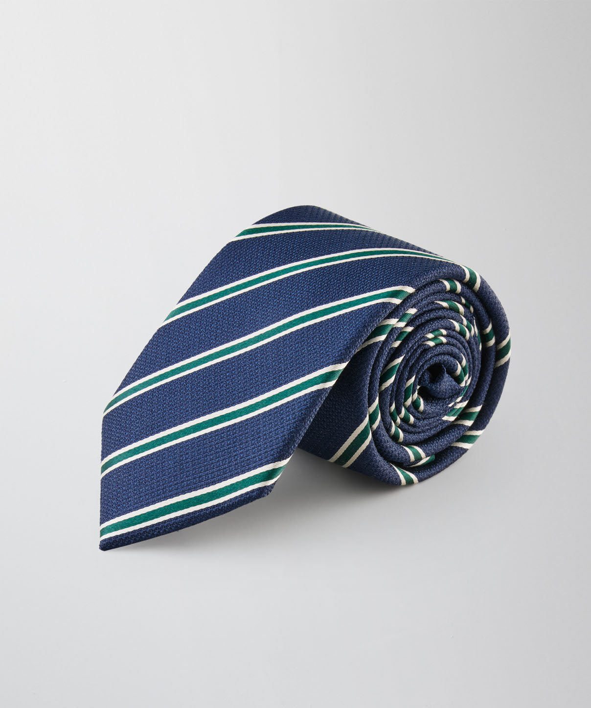 Silk Stripe Tie - Navy - Ties - GAZMAN