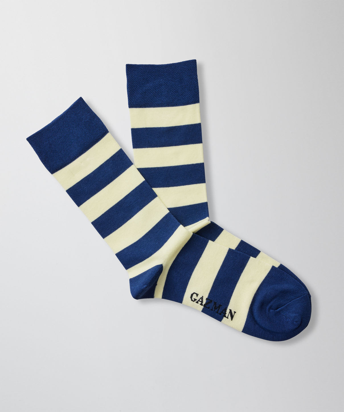 Non Tight Stripe Socks - Pale Yellow - category_2:Socks - GAZMAN