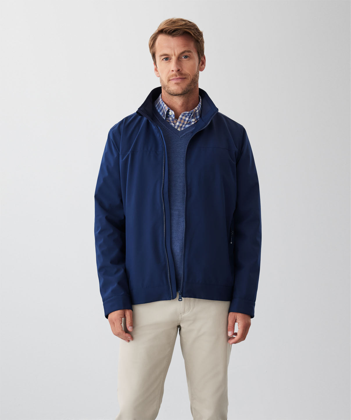 GAZFLEX Harrington Jacket - Navy - casual_jackets - GAZMAN