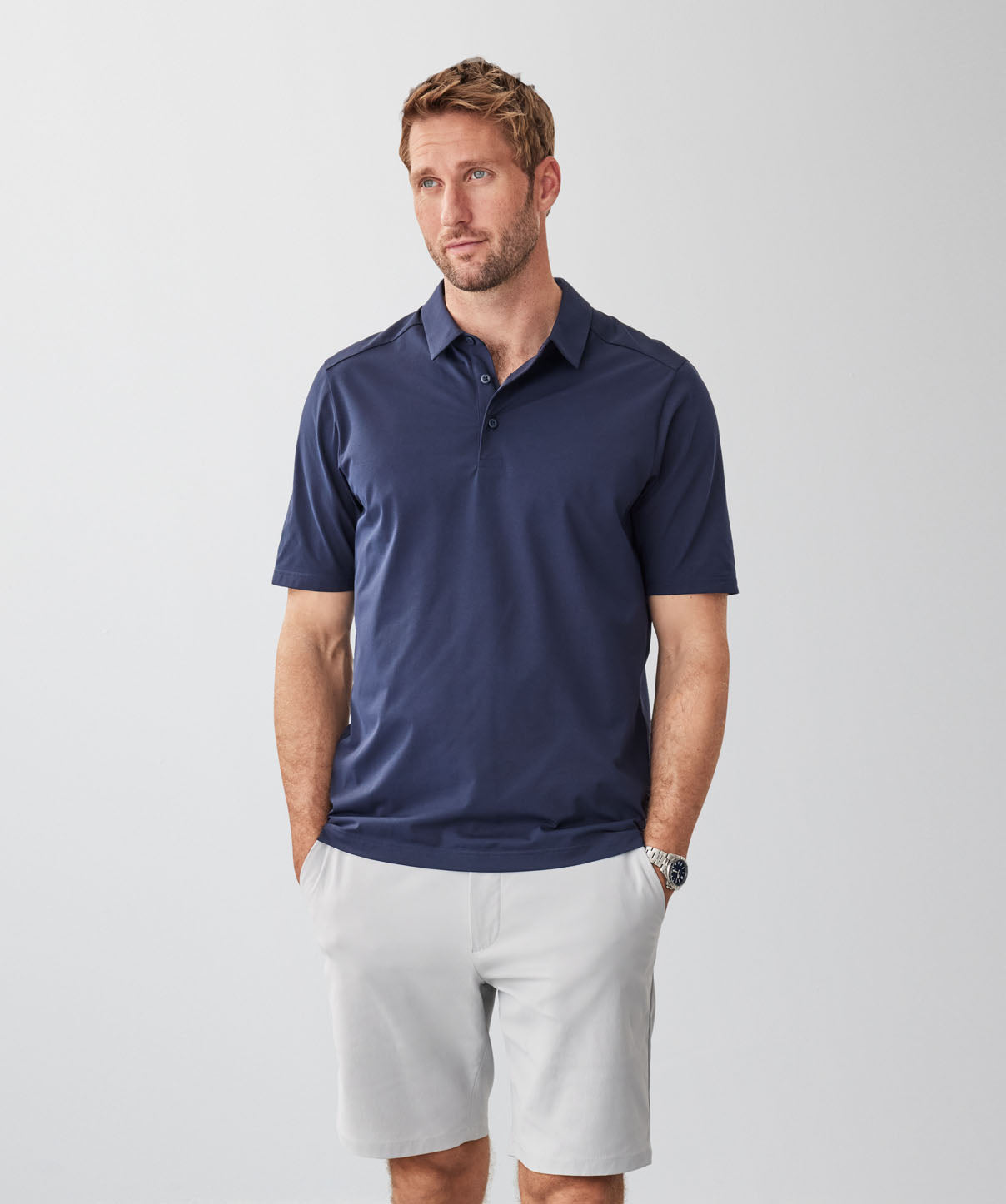 GAZFLEX Panel Polo - Navy - polos - GAZMAN