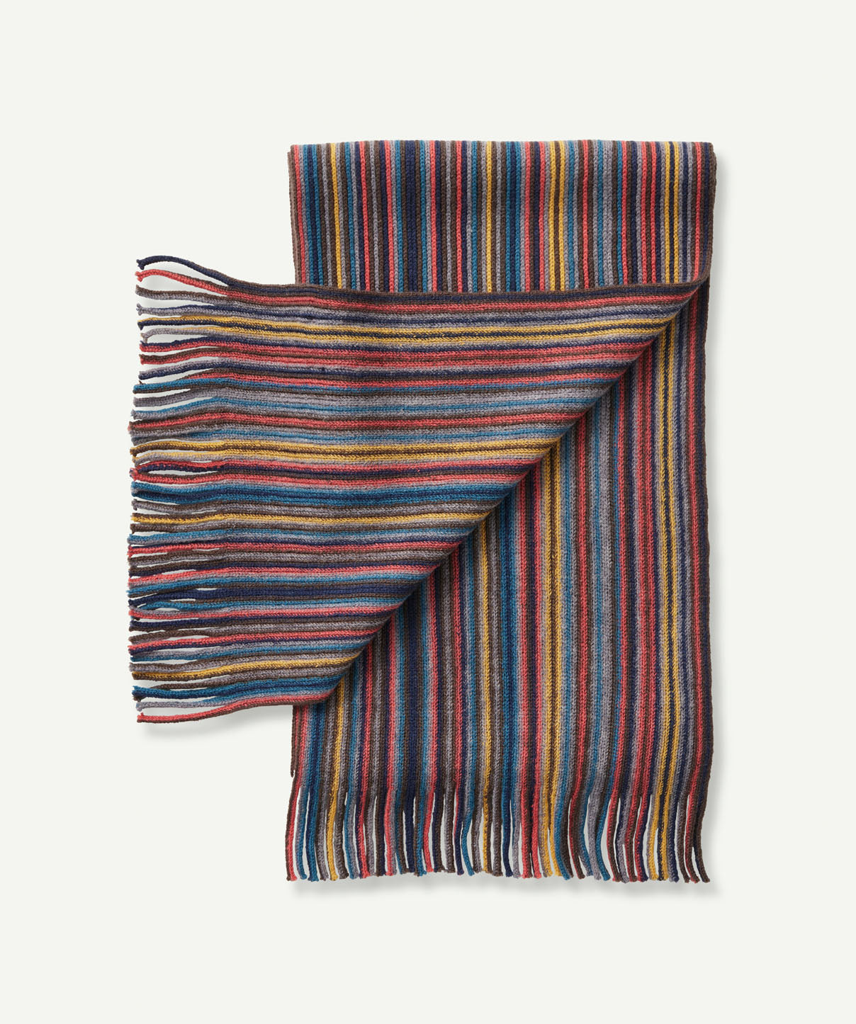 Fine Multi Stripe Scarf - Multi - category_2:Scarves - GAZMAN