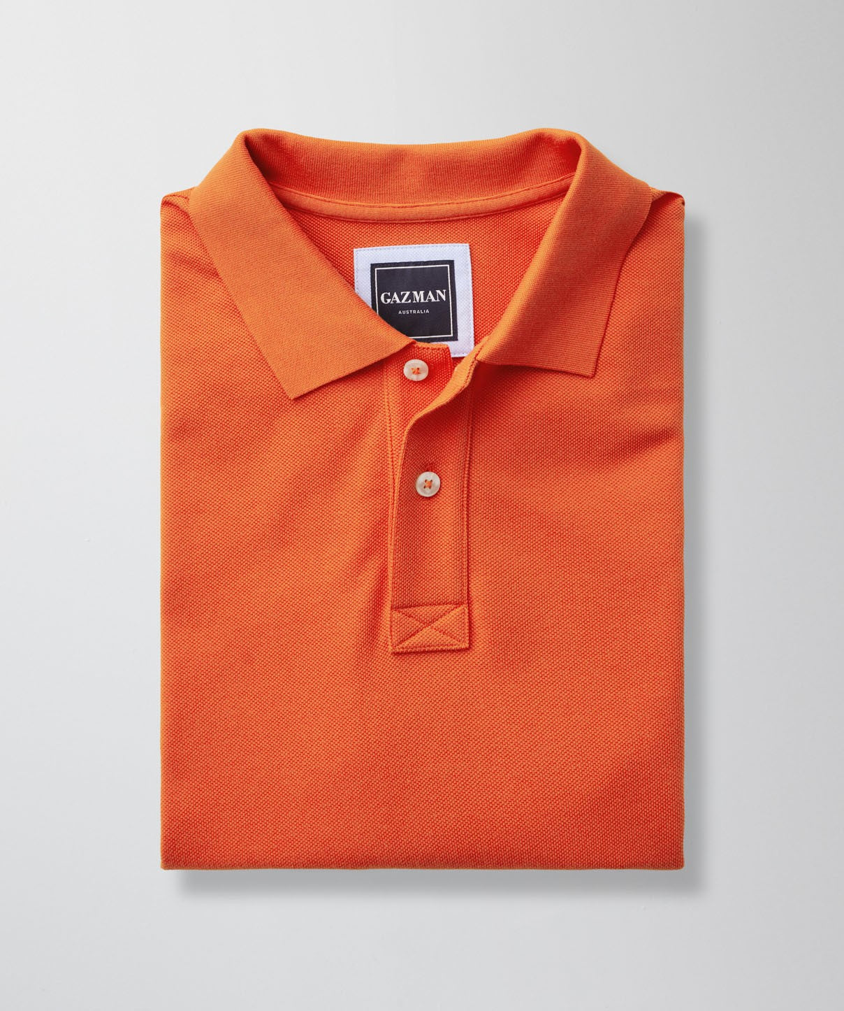 Classic Pique Polo - Burnt Orange - polos - GAZMAN