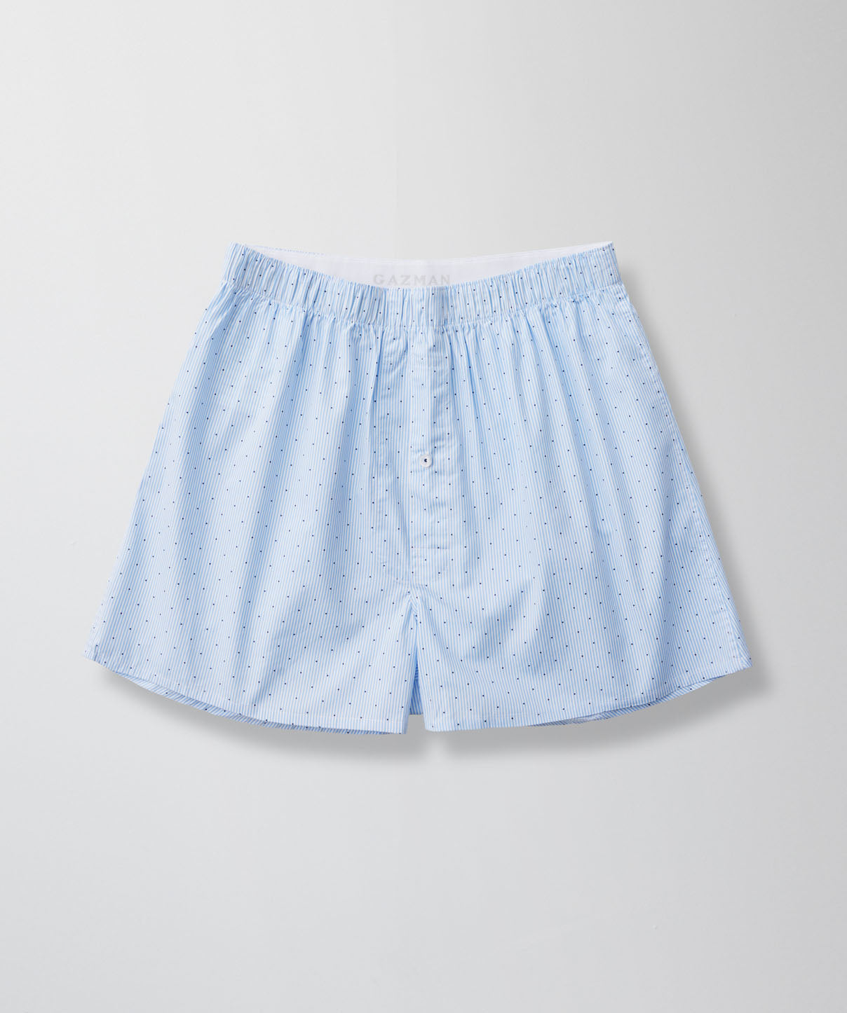Pin Stripe Print Boxers - Sky Blue - Underwear - GAZMAN