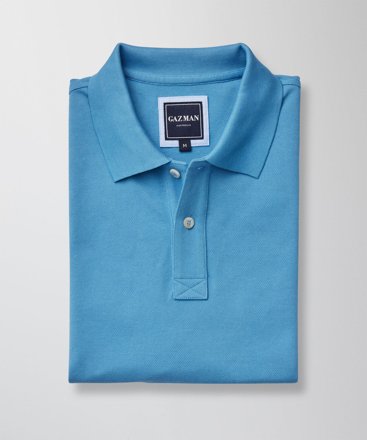 Classic Pique Polo - Blue - x-polos - GAZMAN