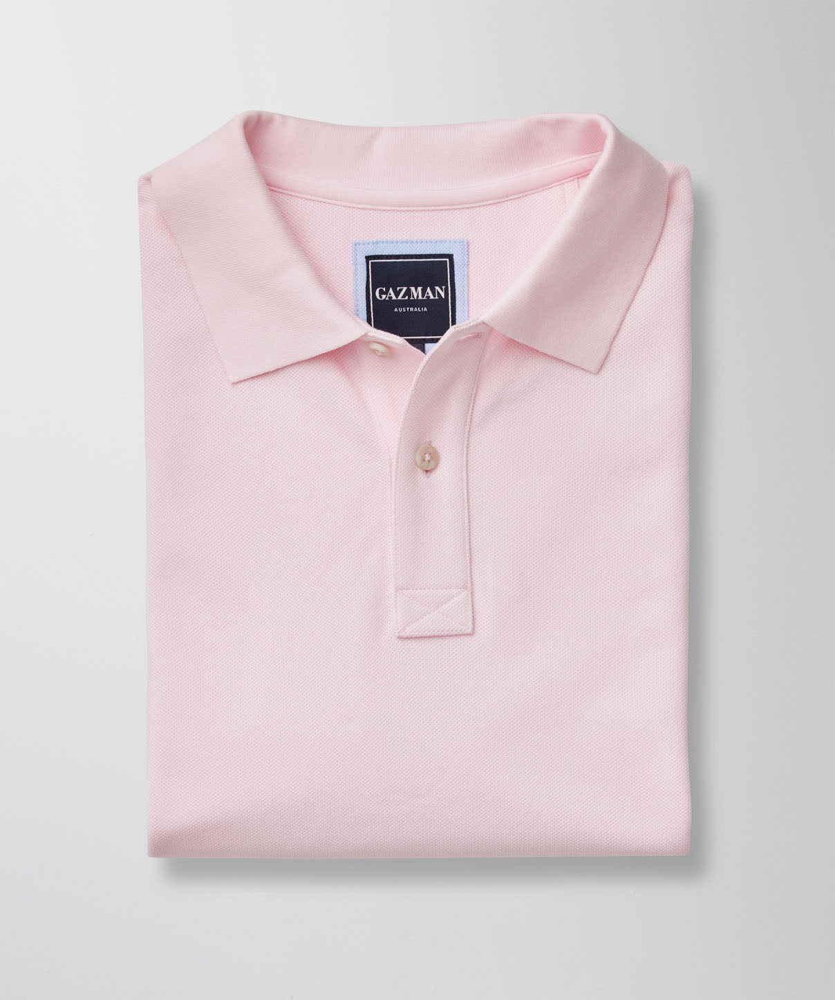 Classic Pique Polo - Pale Pink - polos - GAZMAN