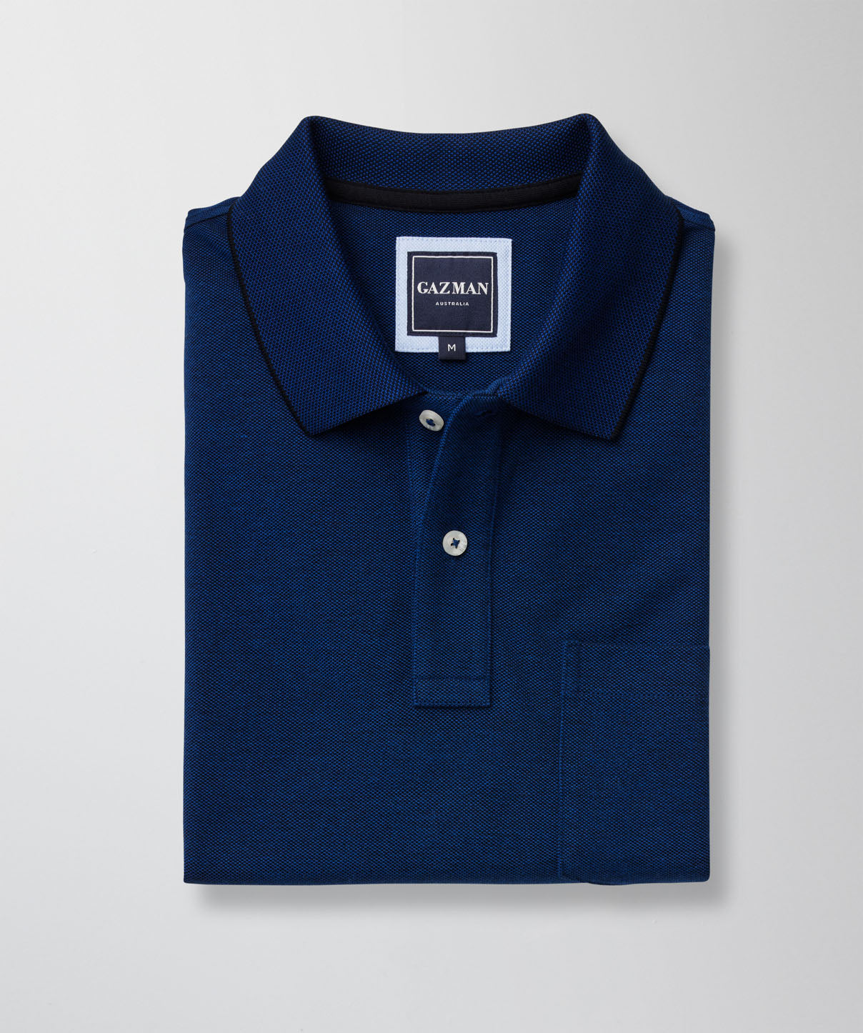 Oxford Pocket Polo - Deep Blue - Polos - GAZMAN