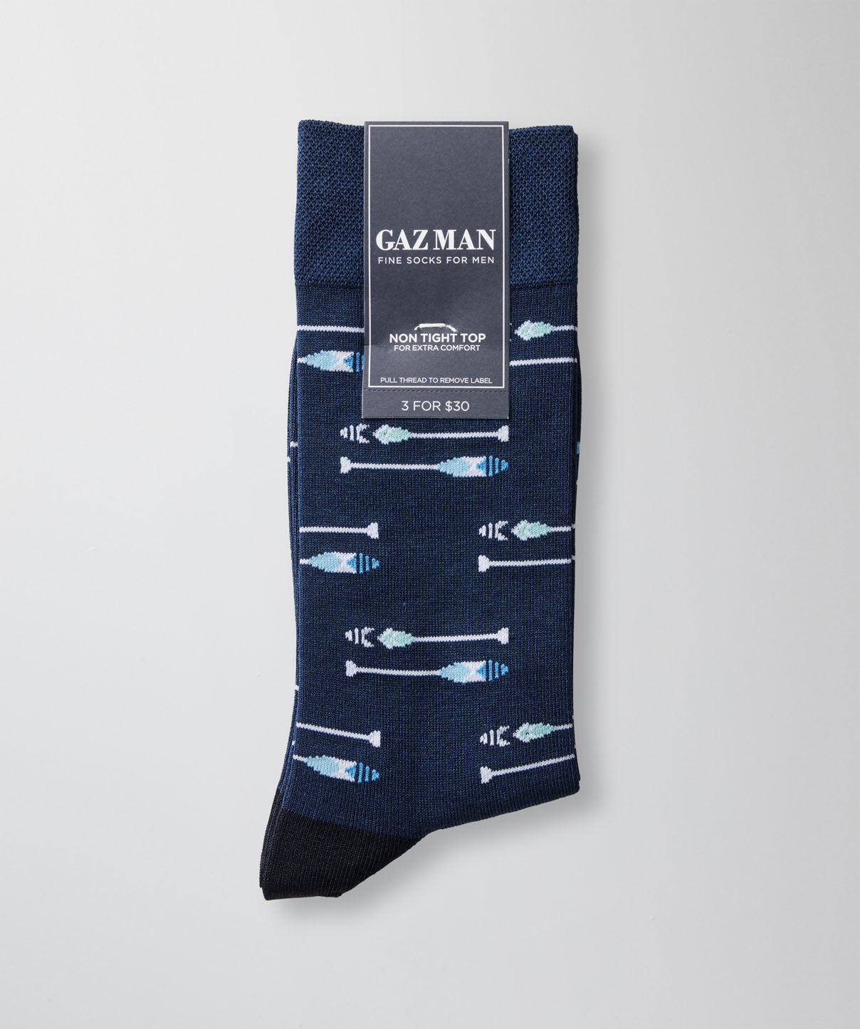 Non Tight Rowing Socks - Denim - category_2:Socks - GAZMAN
