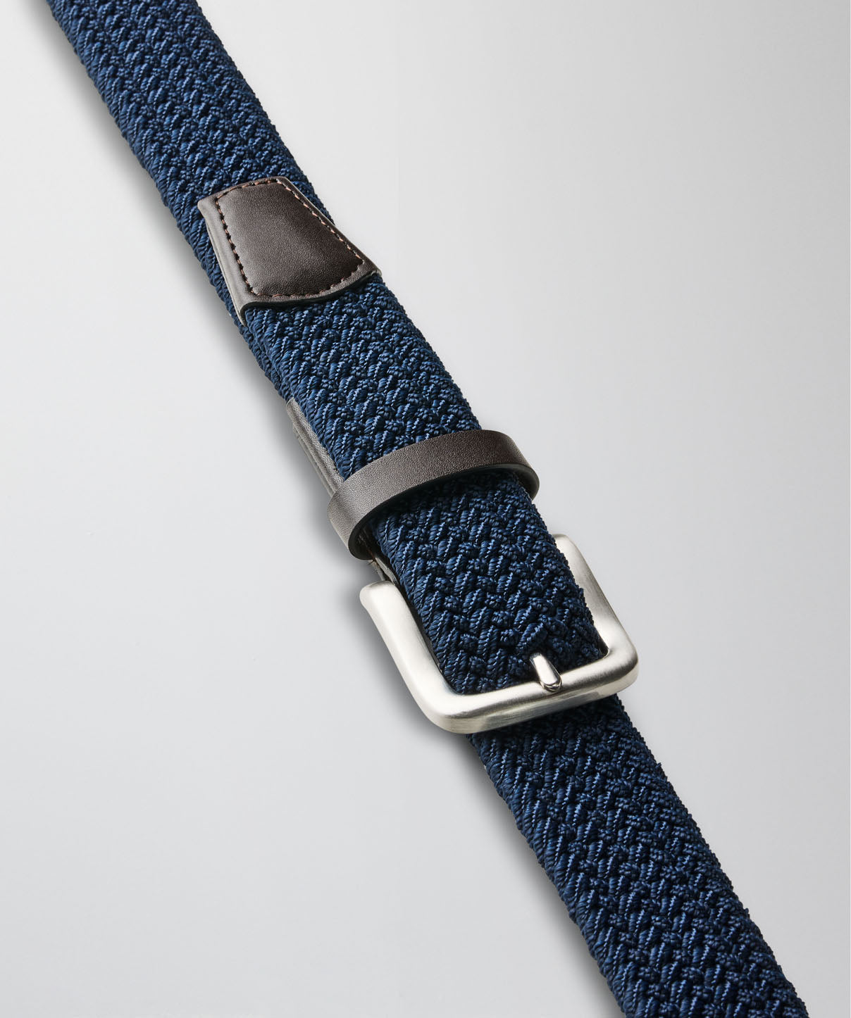 Plait Stretch Belt - Navy - belts - GAZMAN