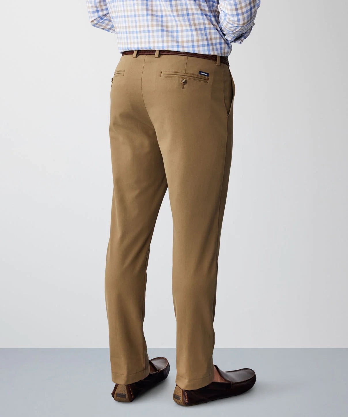 Non-Iron Modern Chino Pants - Bison - Casual Pants - GAZMAN