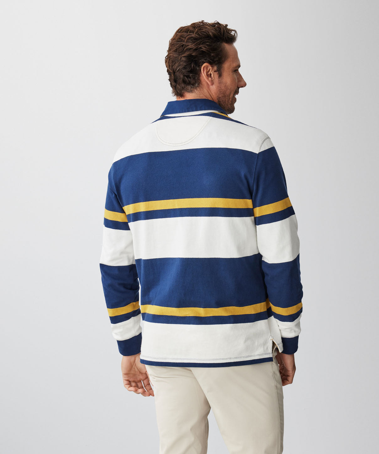 Multi Stripe Rugby Jumper - Multi Stripe - x-sweats - GAZMAN