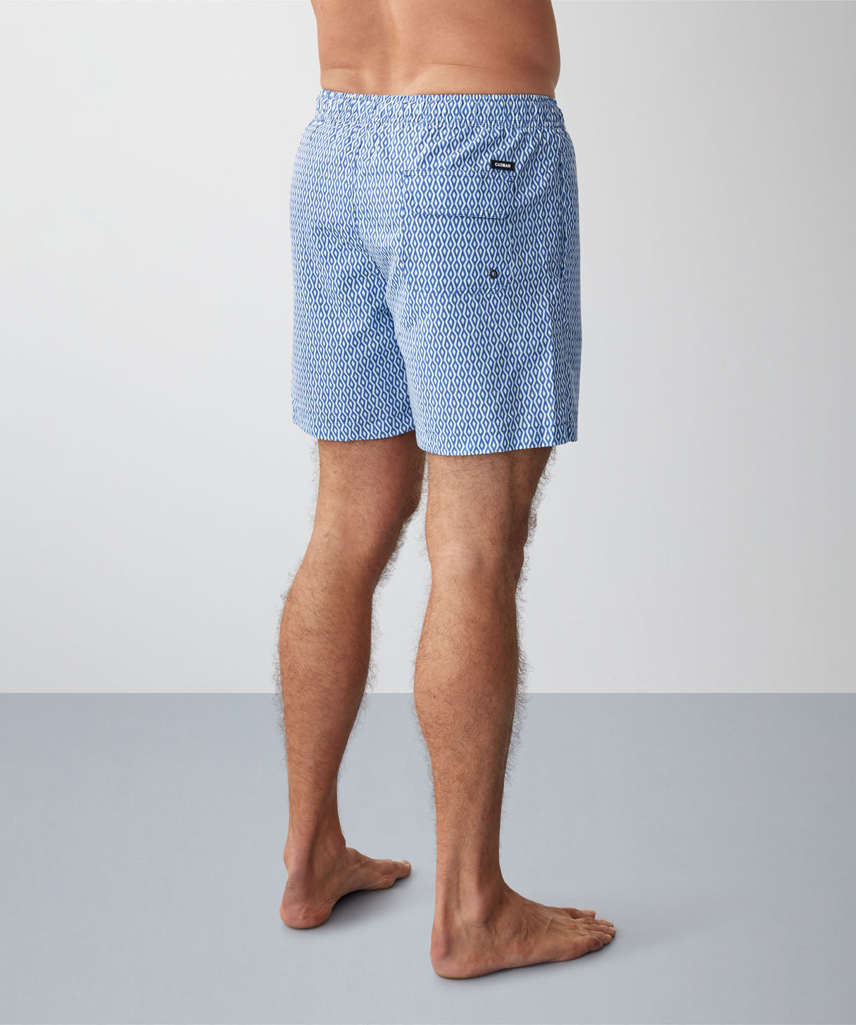Geo Wave Swim Shorts - Light Blue - Beach Shorts - GAZMAN