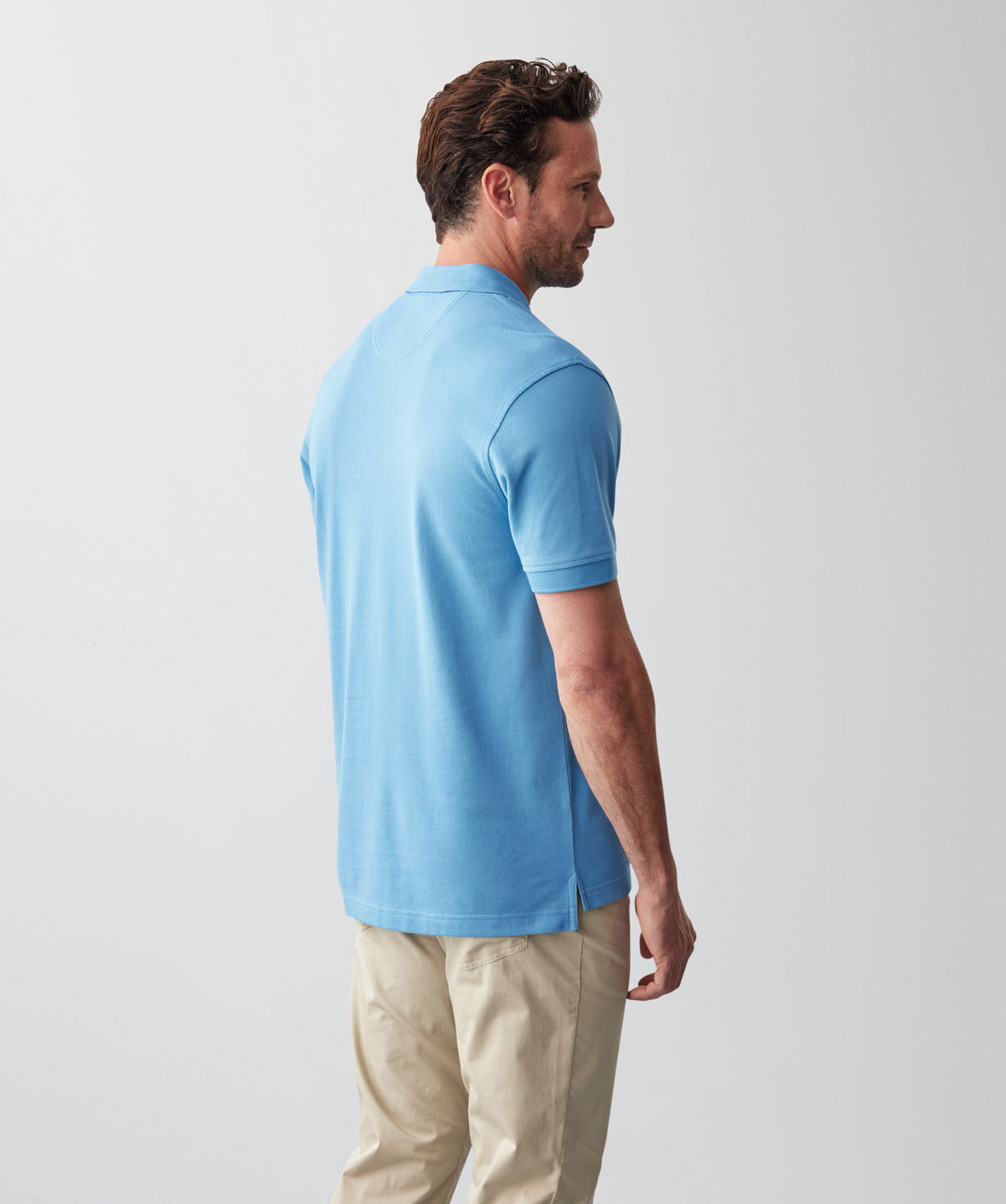 Classic Pique Polo - Blue - polos - GAZMAN