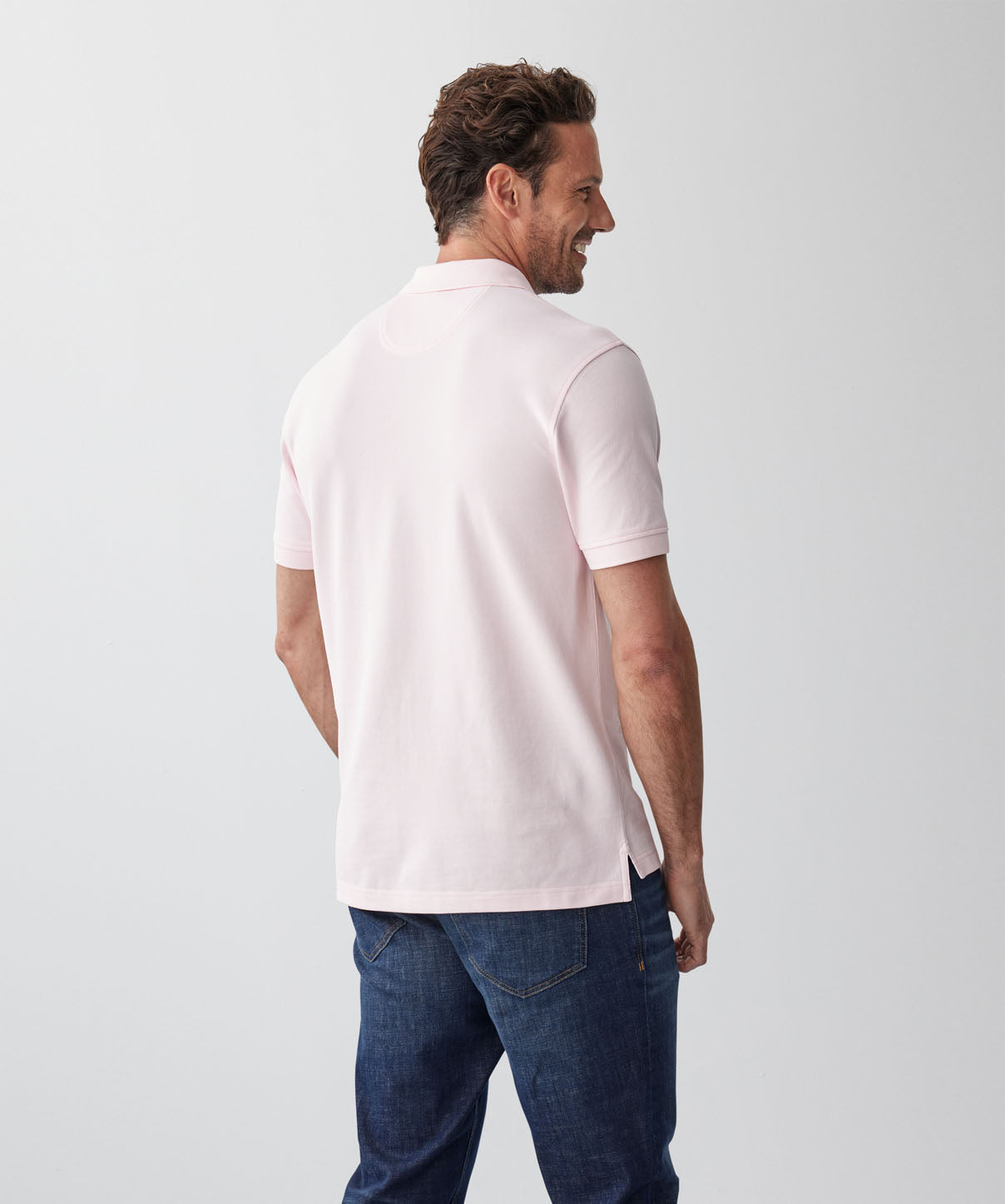 Classic Pique Polo - Pale Pink - x-polos - GAZMAN
