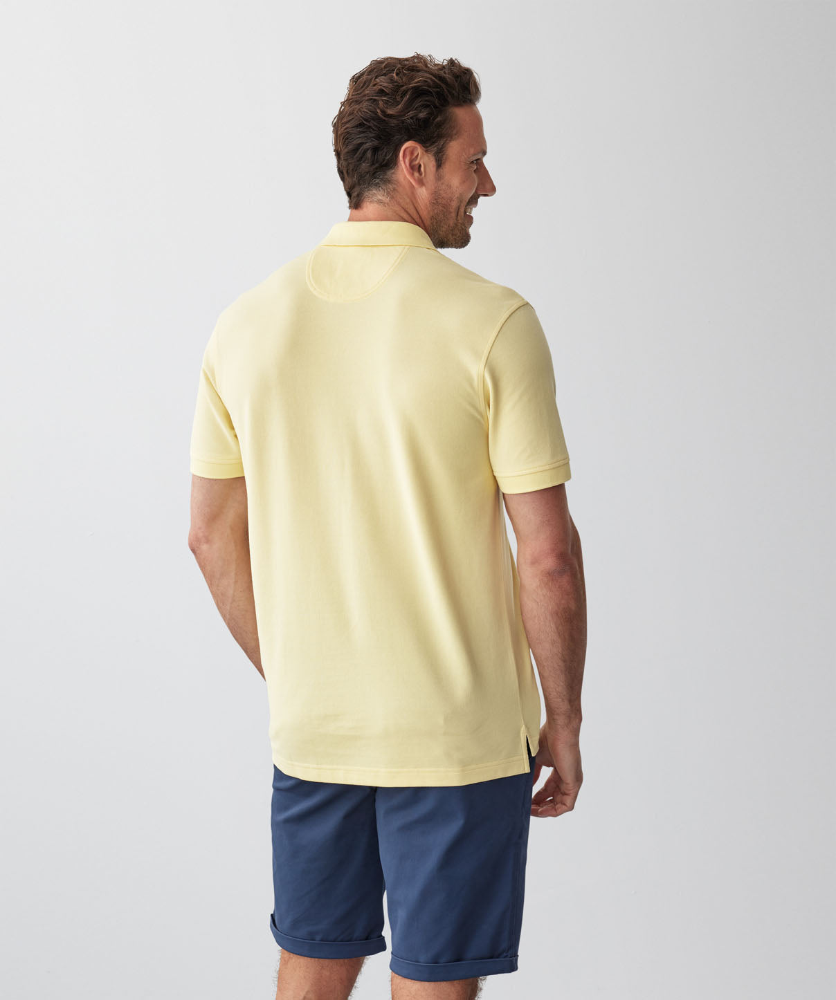 Classic Pique Polo - Pale Yellow - polos - GAZMAN