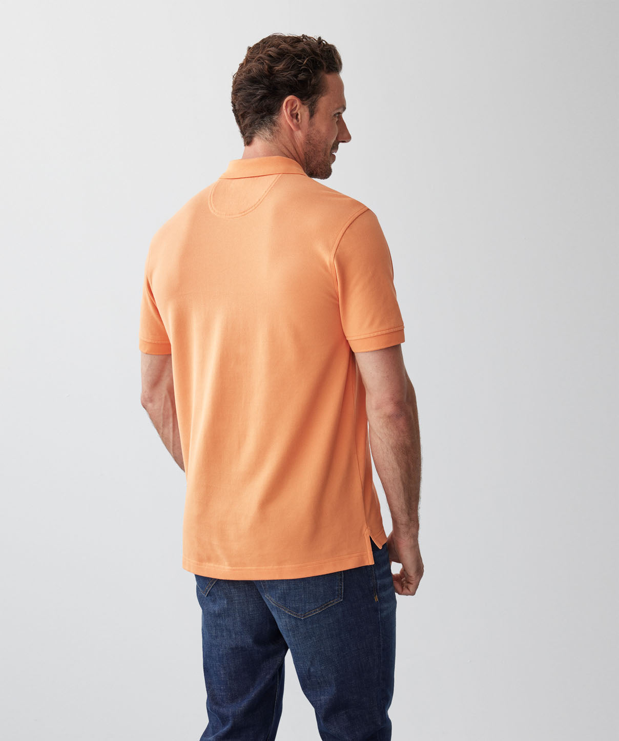 Classic Pique Polo - Orange - Polos - GAZMAN