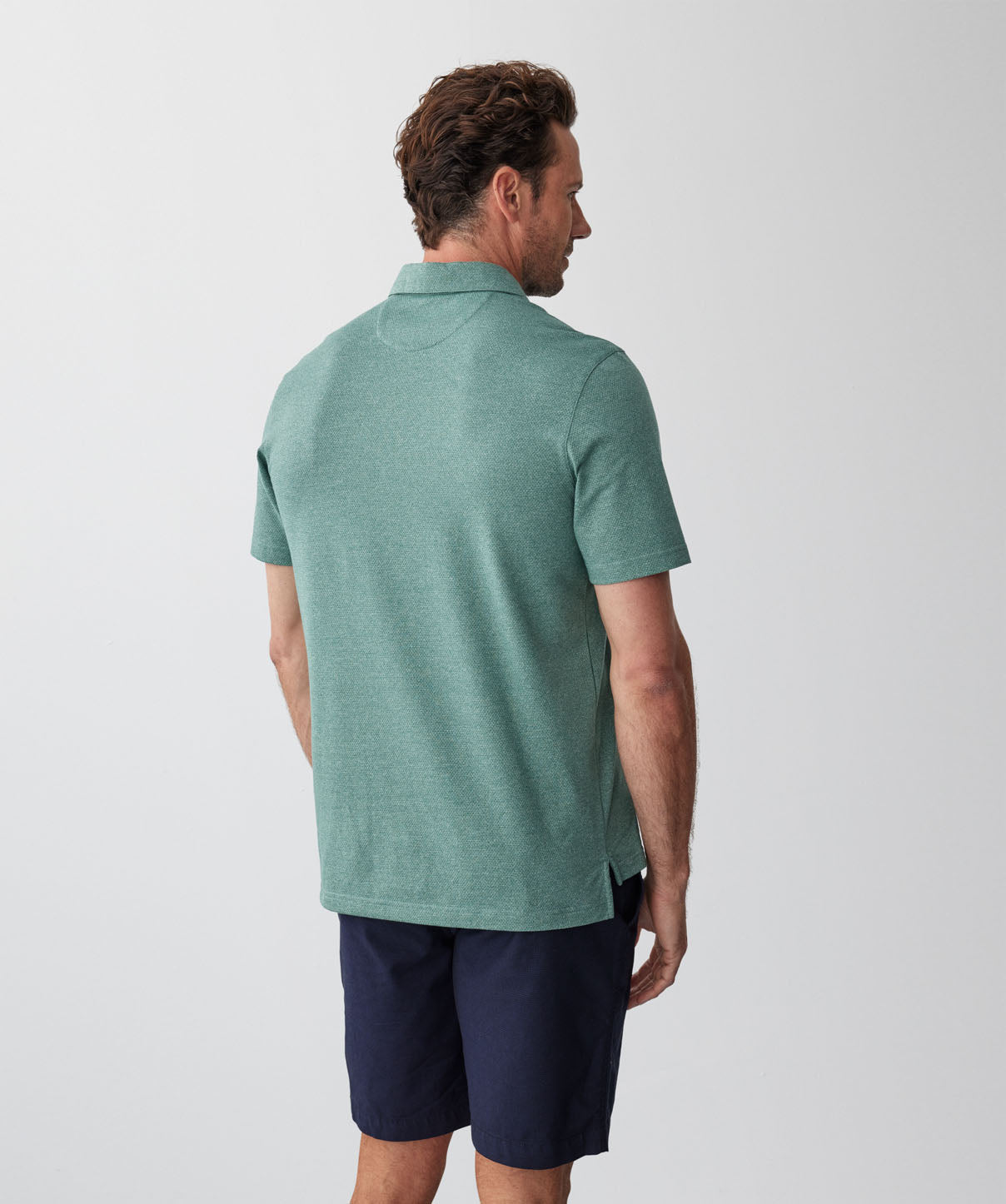 GAZFLEX Textured Polo - Green - x-polos - GAZMAN