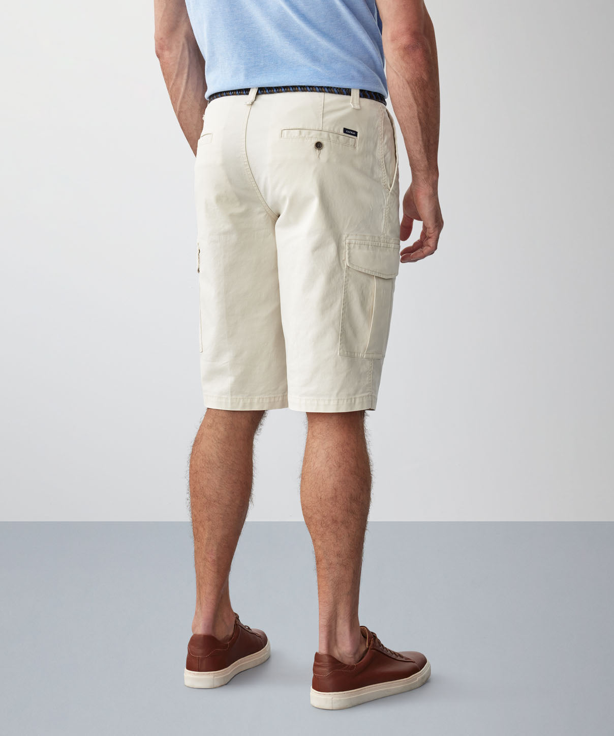 Long Cargo Shorts - Bone - shorts - GAZMAN