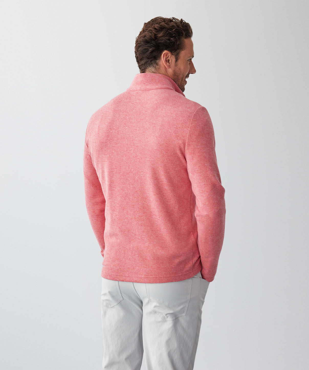Fairway Half Button Sweat - Red - sweats - GAZMAN