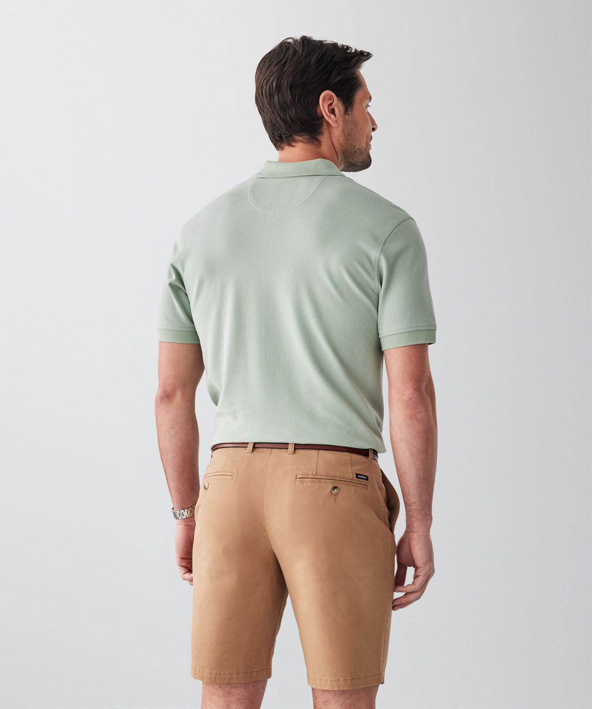 Classic Pique Polo - Sage - polos - GAZMAN