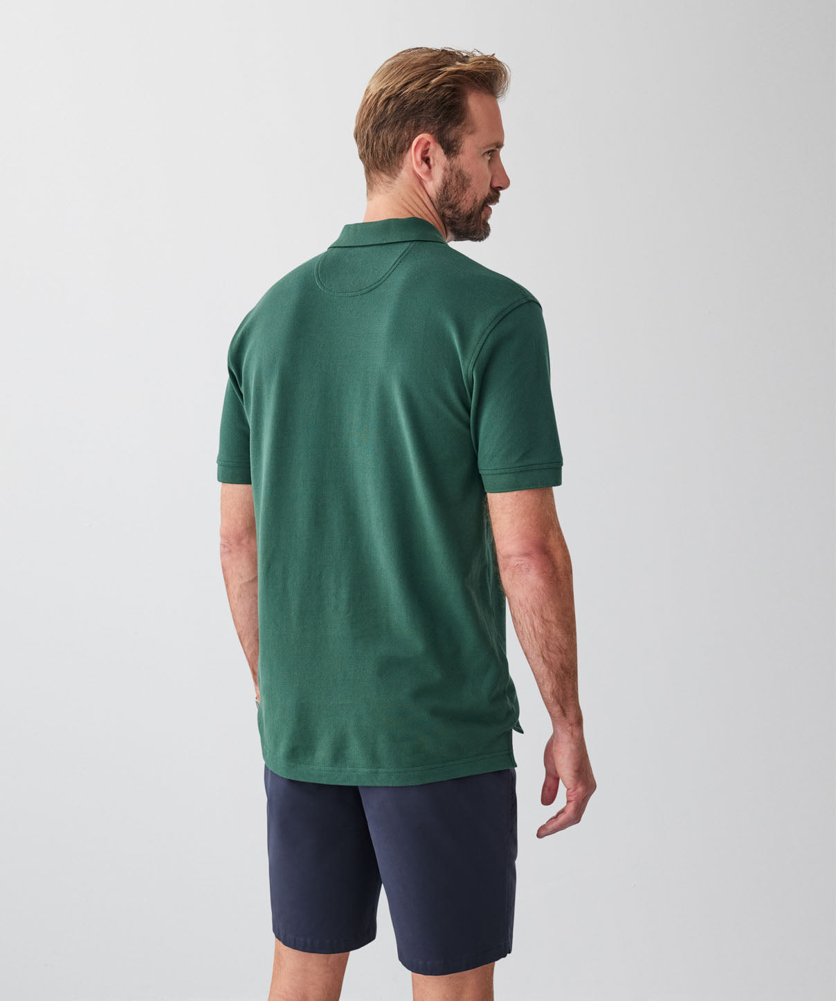 Classic Pique Polo - Dark Green - polos - GAZMAN