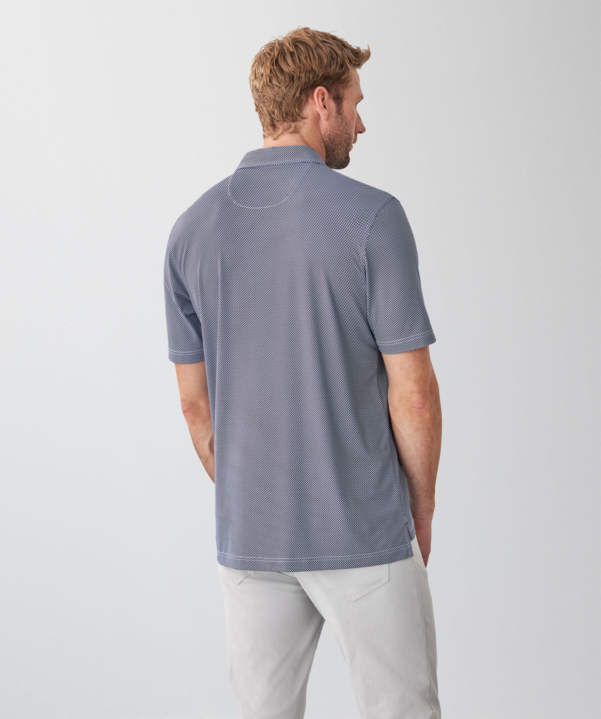 GAZFLEX Geo Polo - Navy - polos - GAZMAN