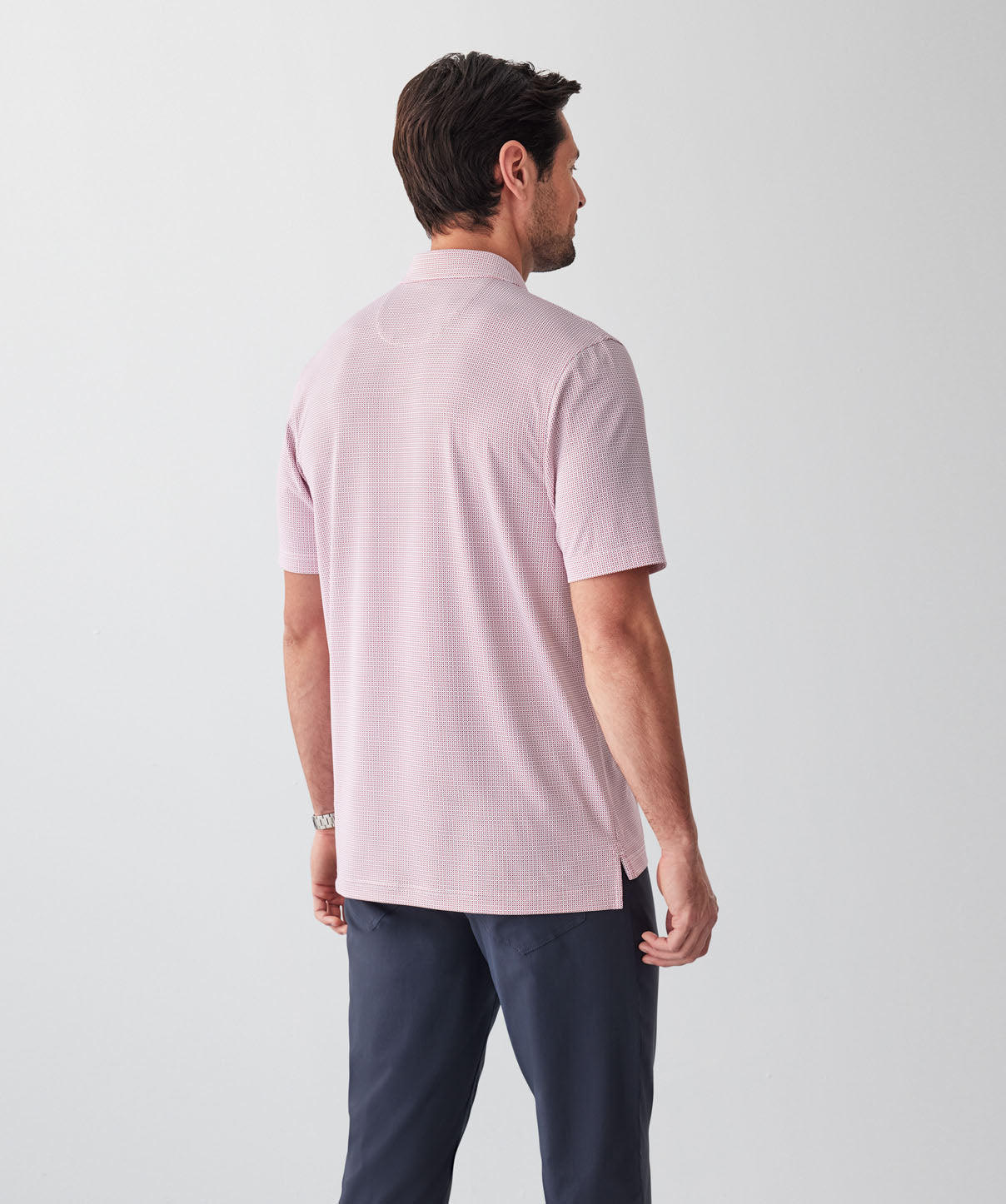 GAZFLEX Geo Polo - Washed Red - polos - GAZMAN