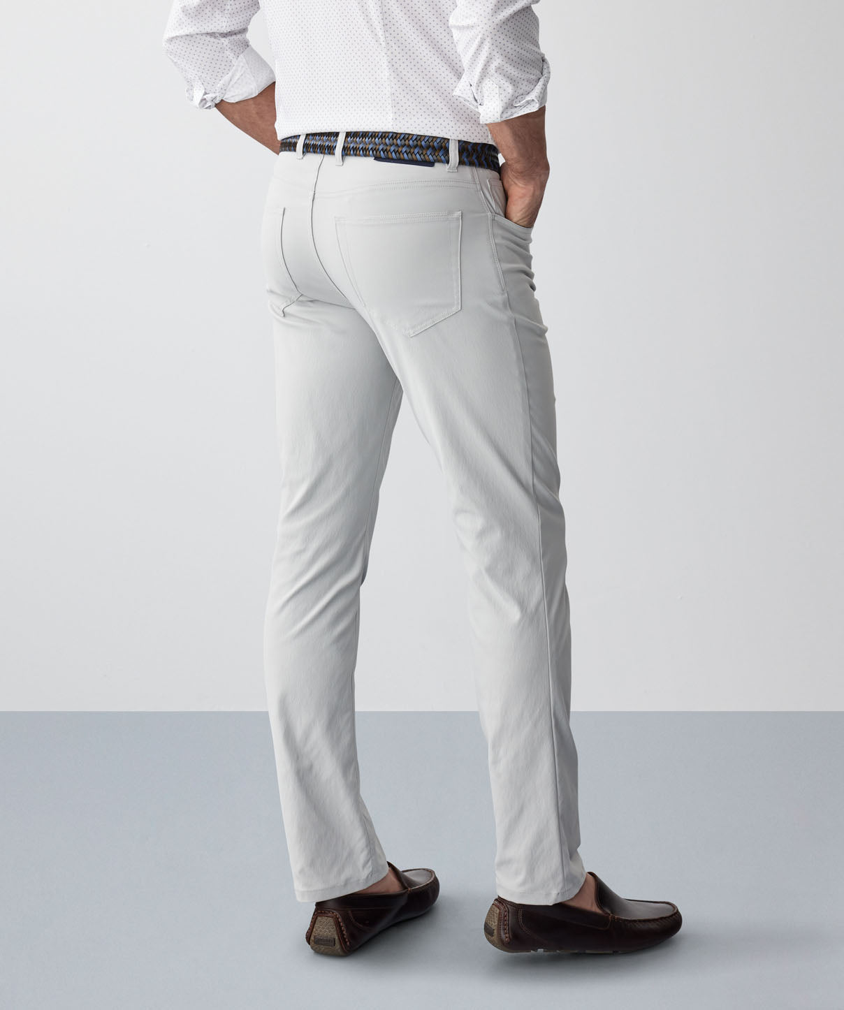 GAZFLEX Performance Pants - Light Grey - casual_pants - GAZMAN