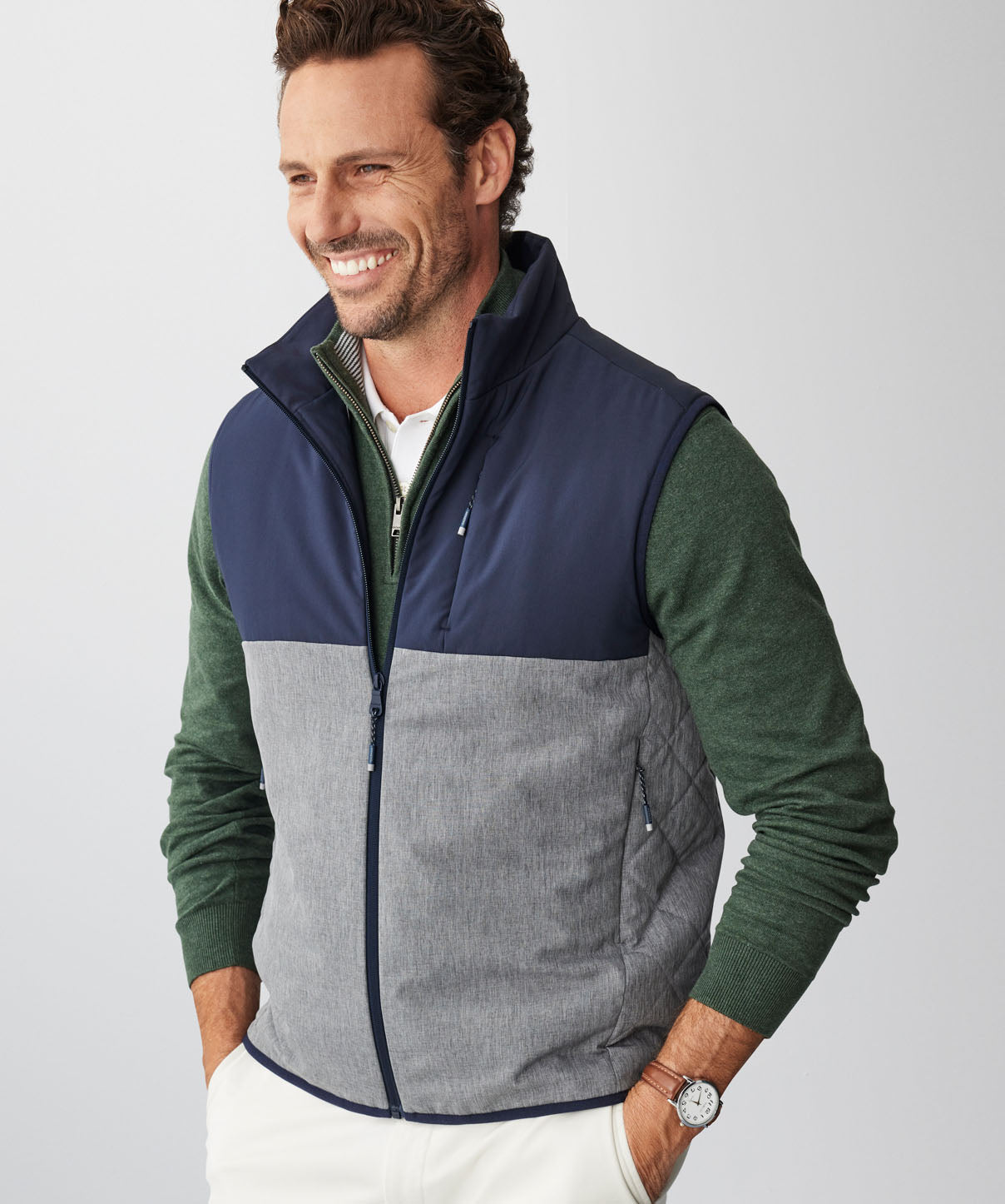 GAZFLEX Technical Vest - Grey Melange - Vests - GAZMAN