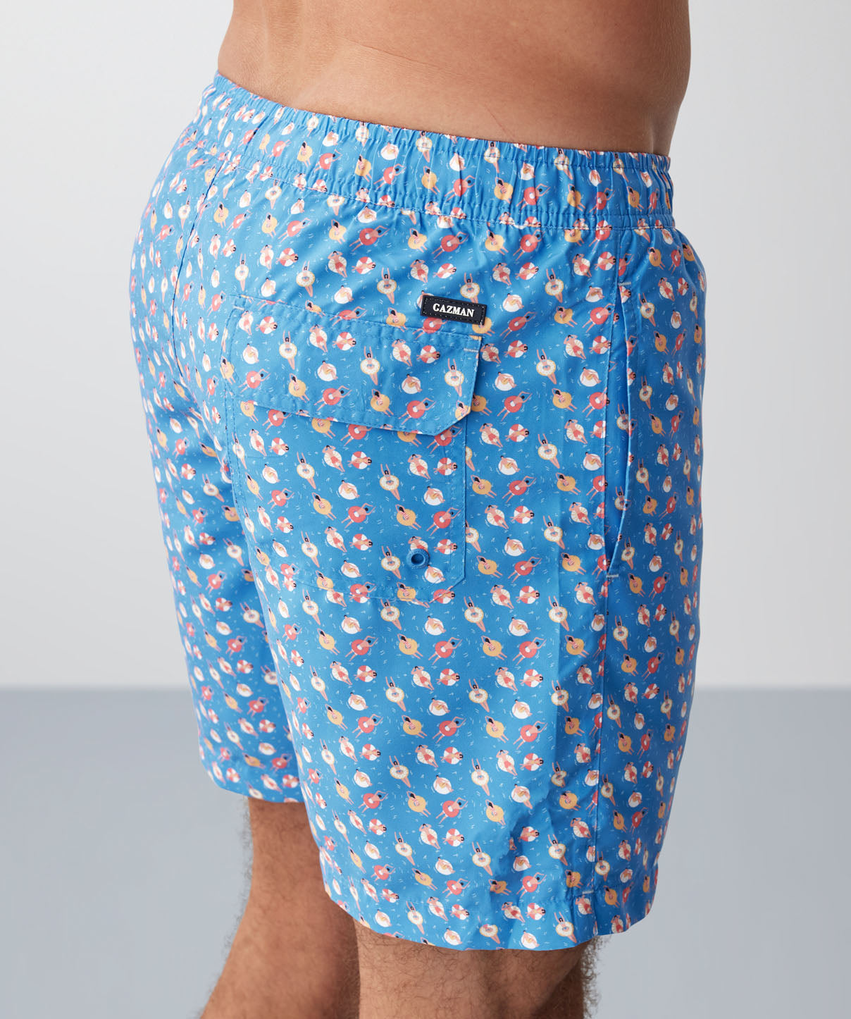 Pool Party Swim Shorts - Blue - category_2:Beach Shorts - GAZMAN