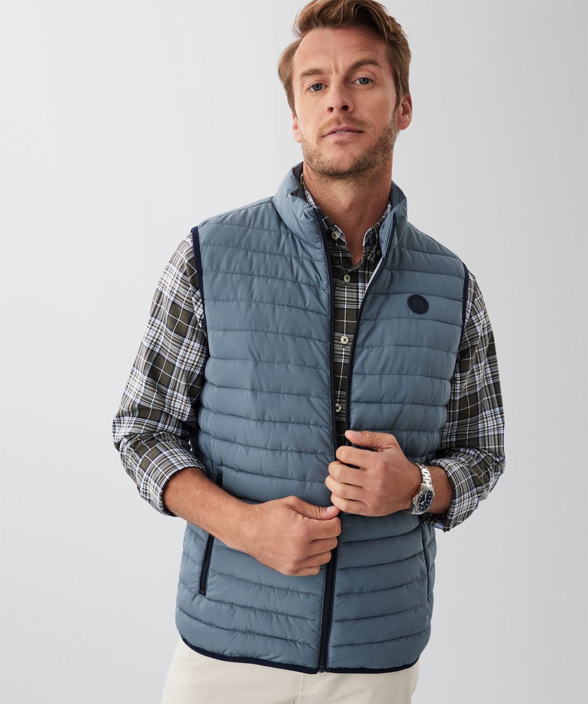 Lightweight Puffer Vest - Sea Green - vest - GAZMAN