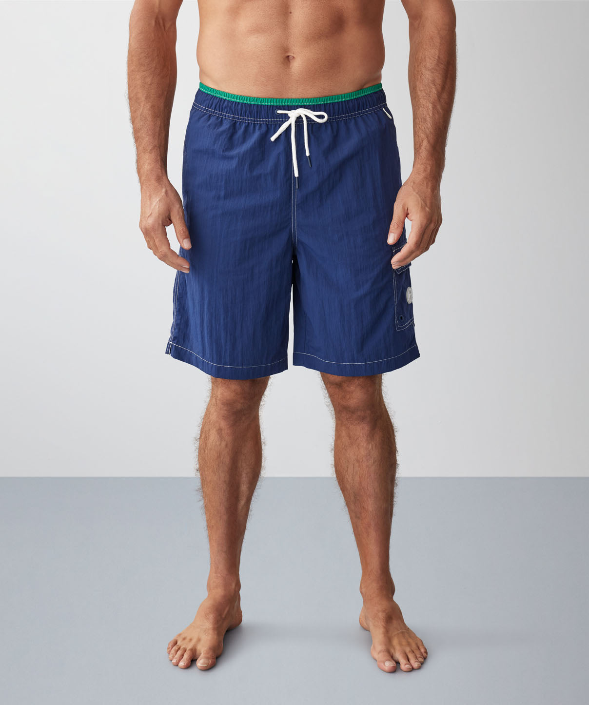 Throw On Beach Shorts - Navy - Beach Shorts - GAZMAN