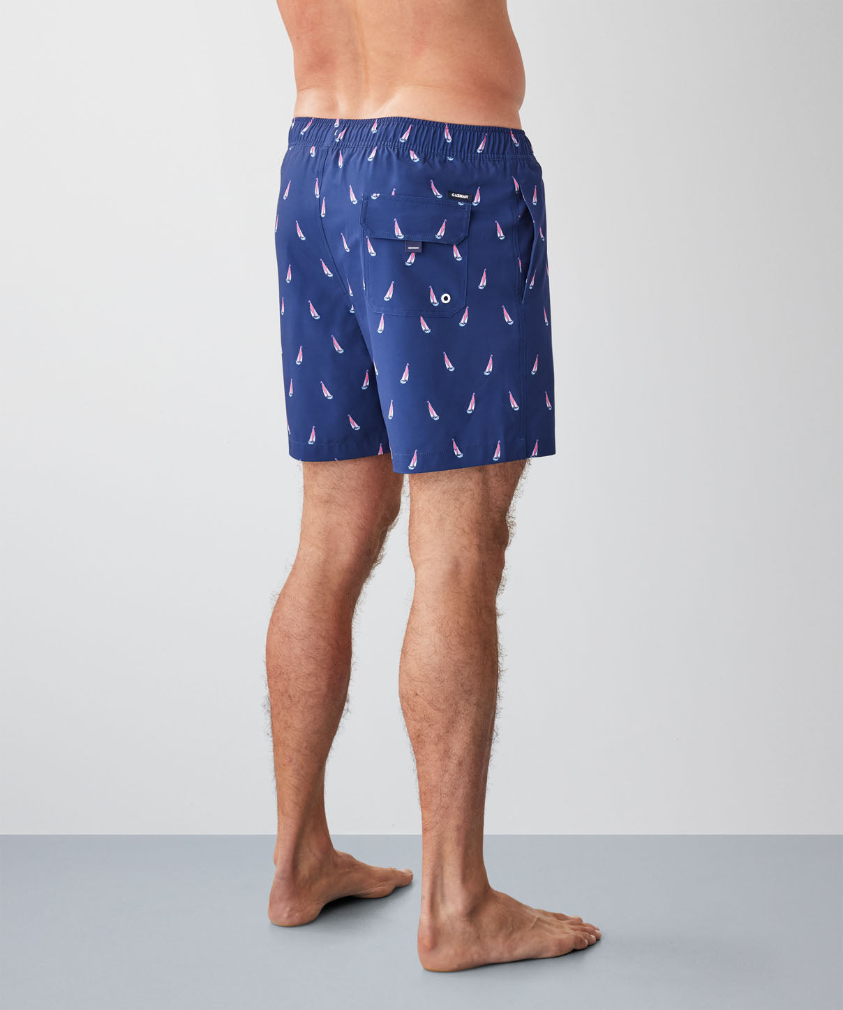 Sailing Boat Swim Shorts - Navy - beach_shorts - GAZMAN