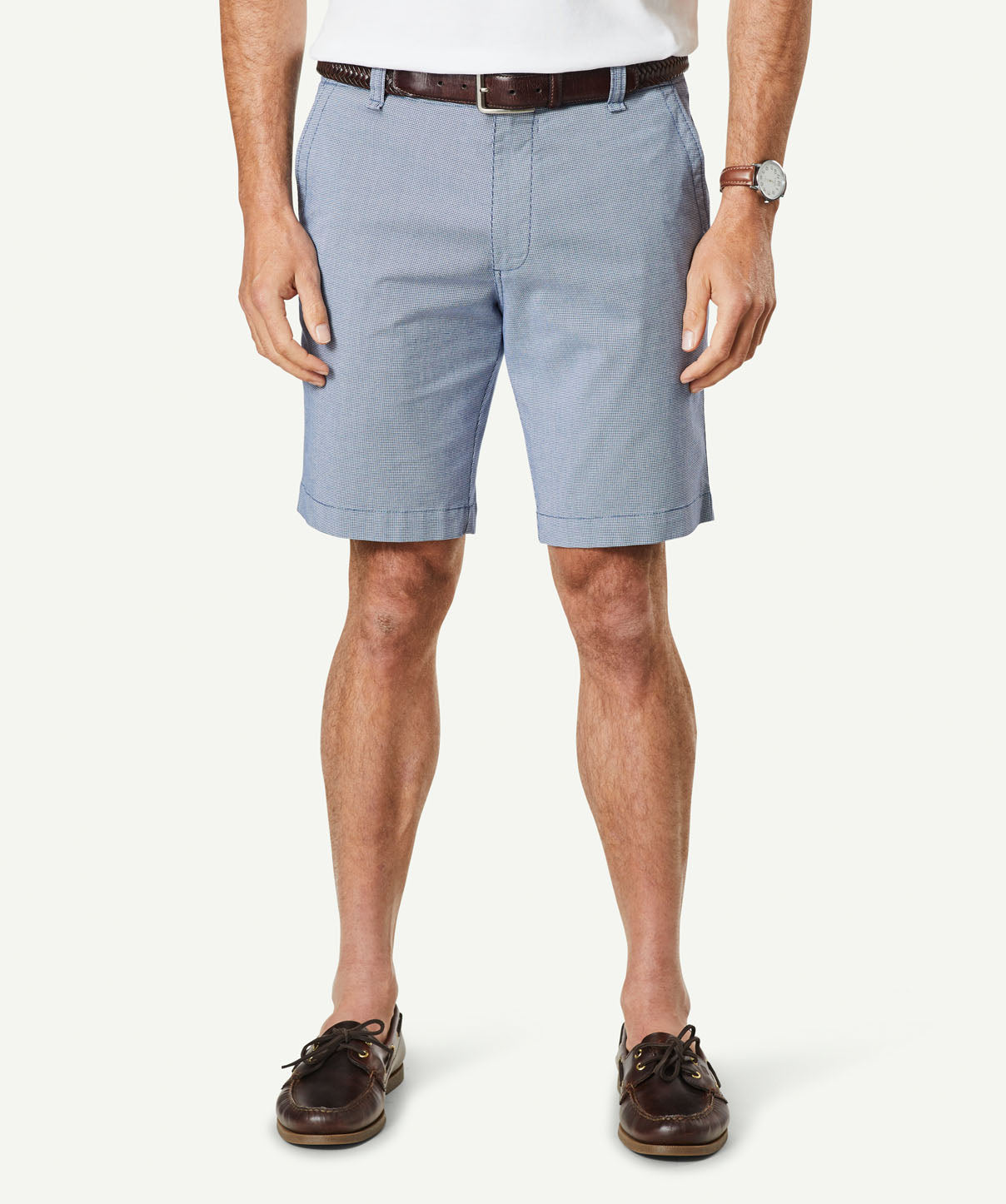 Active Houndstooth Shorts - Blue - Shorts - GAZMAN