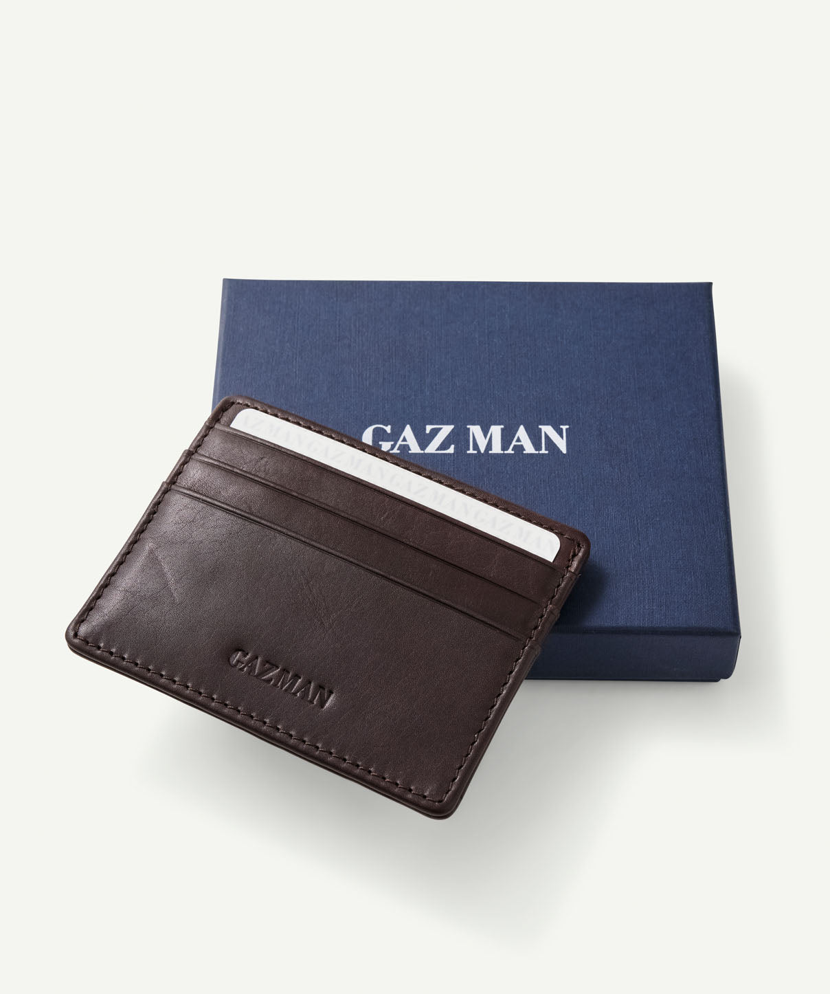 Leather Credit Card Holder - Dark Chocolate - x-accessories - GAZMAN